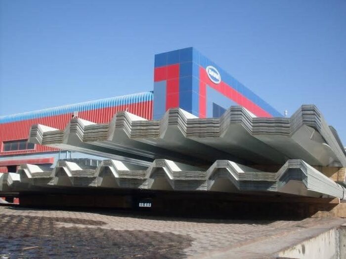 Single skin roofing sheets